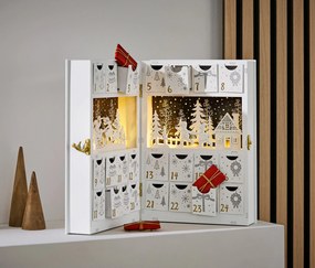 Tchibo - Adventní kalendář s LED - barva: bílá