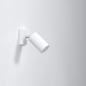 Nástěnné bodové svítidlo SOLLUX Ring GU10 1x40W bez zdroje SL.0087 bílá