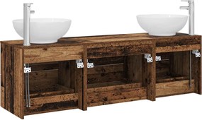 Sada koupelnového nábytku 3 ks Staré dřevo 49,5 x 44,5 x 65 cm 3405897