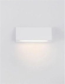NV 9018061 Venkovní nástěnné svítidlo LIV bílý litý hliník a skleněný difuzor LED 3.5W 3000K 200-240V 120st. IP54 - NOVA LUCE