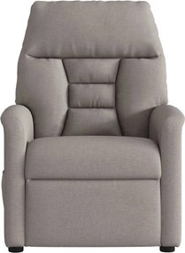 Elektrické masážní polohovací křeslo taupe textil 3303029