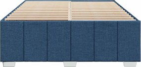 Rám postele bez matrace modrý 140 x 200 cm textil 3284845