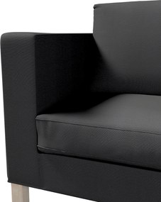 Potah na pohovku IKEA  Karlanda rozkládací, krátký barva černá látka pletený vzor
