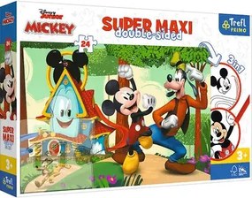 Trefl Primo - Puzzle - Oboustranné puzzle Mickeyho klubík SUPER MAXI /