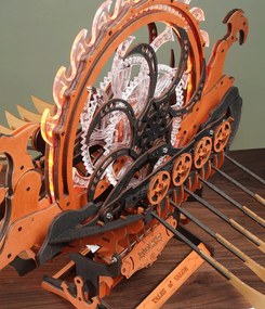 RoboTime 3D dřevěná skládačka Vikinská dračí loď