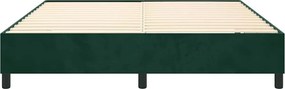 Rám postele s boxspringem tmavě zelená 160 x 200 cm samet 3121129