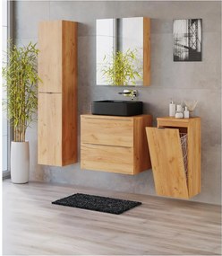 Invena Paro, keramické umyvadlo na desku 47,5x37,5x14,5 cm, černá matná, INV-CE-36-005-C