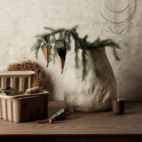 FERM LIVING Úložné boxy Paper Pulp Large, set 2 kusy