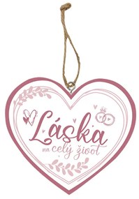 Svatba Dekorace cedulka Láska na celý život