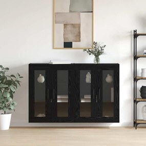 Nástěnné skříňky 2 ks Černý dub 69,5 x 34 x 90 cm 3394568