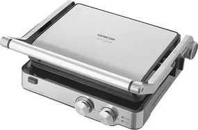 SENCOR SBG 4010SS stříbrná / Kontaktní gril / 2000 W / Regulace teplot