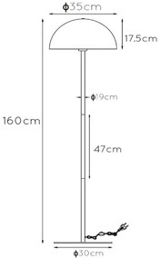 Lucide 45796/01/33 - Stojací lampa SIEMON 1xE27/40W/230V zelená
