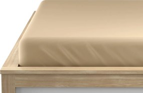 Jersey prostěradlo BASIC krémové 180 x 200 cm