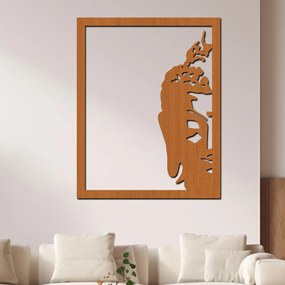 dřevo života Dřevěná dekorace BUDHA BALI Rozměry (cm): 32x40, Barevný vzor: Třešeň