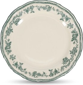 Zelený/slonovinový dezertní porcelánový talíř ø 21,5 cm Cyril – S|P Collection