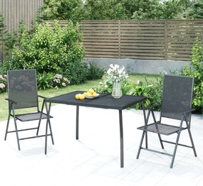 vidaXL Zahradní stůl antracitový 110 x 80 x 72 cm ocelové pletivo [362733]