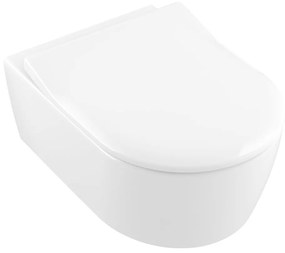 Villeroy & Boch AVENTO - COMBI PACK WC závesné DirectFlush + sedátko SlimSeat SoftClosing, biela Alpin CeramicPlus 5656RSR1