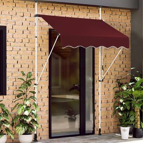 Costway 150 cm široká příchytná markýza bez vrtání, balkonová