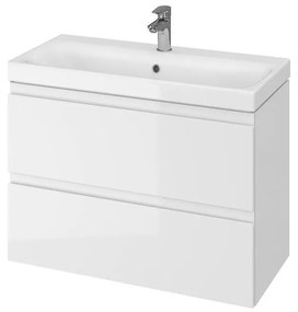 Cersanit S801-225-DSM - Závěsná koupelnová skříňka s umyvadlem MODUO SLIM bílá S801-225-DSM