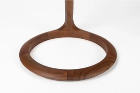 Kulatý odkládací stolek s deskou z kamene 41x45 cm Doppio – Zuiver