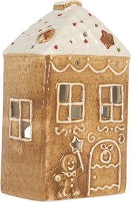 Perníková chaloupka na čajovou svíčku Gingerbread Cott - 9*7*16 cm