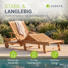 Juskys Skládací zahradní lehátko SunScape Provedení: 1 ks