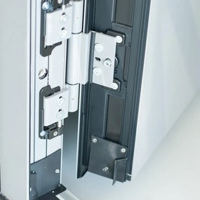 Hliníkové vchodové dveře FM Turen Premium P90 M04 červenohnědá RAL3099 Orientace dveří: Levé, otevírání dovnitř, Standardní rozměr dveří včetně rámu: 100 cm x 200 cm - vnější rozměr rámu