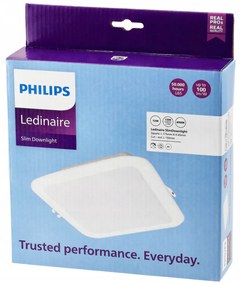 LED panel zapuštěný čtvercový Philips 12W 1200lm 4000K - bílá