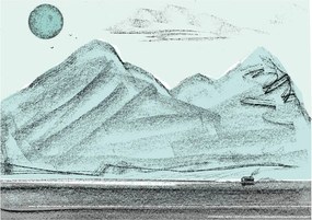 Přemysl Černý | Severní země Rám: Černý, Velikost: 20 x 30 cm