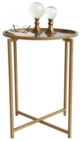 Odkládací stolek Hanah 50 cm zlatý