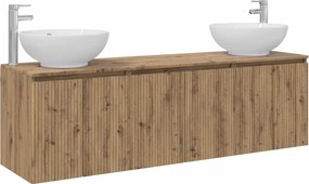 Sada koupelnových skříněk 3 ks Dub artisan 49,5 x 44,5 x 65 cm 3405696