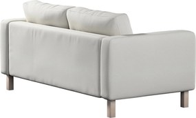 Potah na pohovku IKEA  Karlstad 2-místná, nerozkládací, krátký barva šedá látka lesklé, pletený vzor, sametová