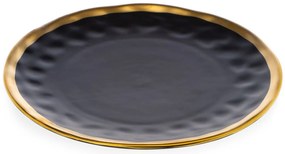 Keramická sada talířů Lissa Black Gold 2ks