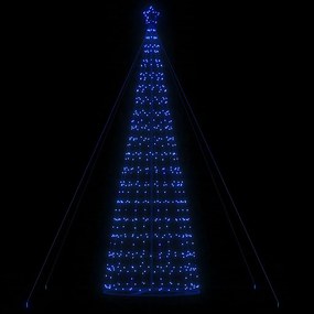 LED vánoční stromek 1534 modrých LED diod 503 cm