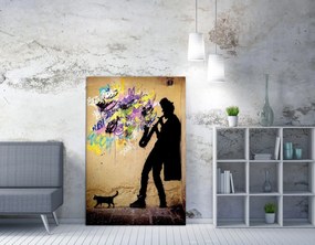 Obraz na plátně Jazz player WY40 70x100 cm