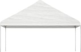 Altán se střechou bílý 6,69 x 5,88 x 3,75 m polyethylen 3155519