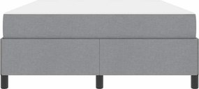 Postel s boxspringem Světle šedá 140 x 190 cm textil 3398857
