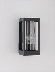 NV 9060192 Venkovní nástěnné svítidlo FIGO tmavě šedý hliník a čiré sklo E27 1x12W 220-240V bez žárovky IP54 - NOVA LUCE