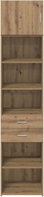 Vysoký bufet Artisanový dub 50 x 42,5 x 225 cm Kompozitní dřevo 3402816