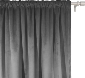Závěs do dětského pokoje VELVET Zvolte barvu: Šedá, Zvolte rozměr: 140 x 160 cm (šířka x výška)