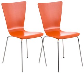 Židle Aaron (SET 2 ks) - Oranžová