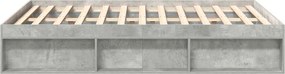 Rám postele betonově šedý 140 x 190 cm 3203904