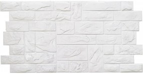 PVC obkladové 3D panely Kámeny bílé