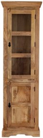 furniture-nabytek.cz - Dřevěná vitrína z masivu mango 60x200x45