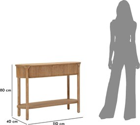 Konzolový stolek z jedlového dřeva v přírodní barvě 40x110 cm Gothenburg – Mauro Ferretti