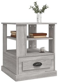 Odkládací stolek šedý sonoma 50 x 50 x 60 cm kompozitní dřevo - Default Title