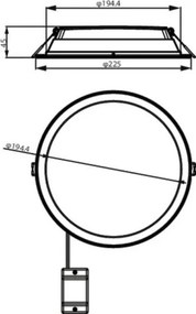 Podhledové LED svítidlo Philips DN065B G4 LED20/840 19W průměr 200mm 4000K neutrální bílá