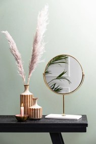 Stolní zrcadlo s mramorovým podstavcem RIESCO
