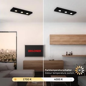 Briloner 3996035 - LED Bodové svítidlo CTS 3xLED/4W/230V 2700/4000K černá