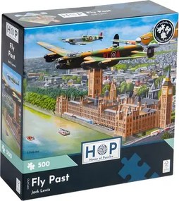 HOP Puzzle Přelet / 500 dílků / nepravidelné dílky / plakát A3